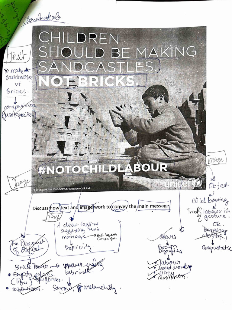 UNICEF (CHILD LABOUR) POSTER PLANNING PAPER 1 NLT | PDF