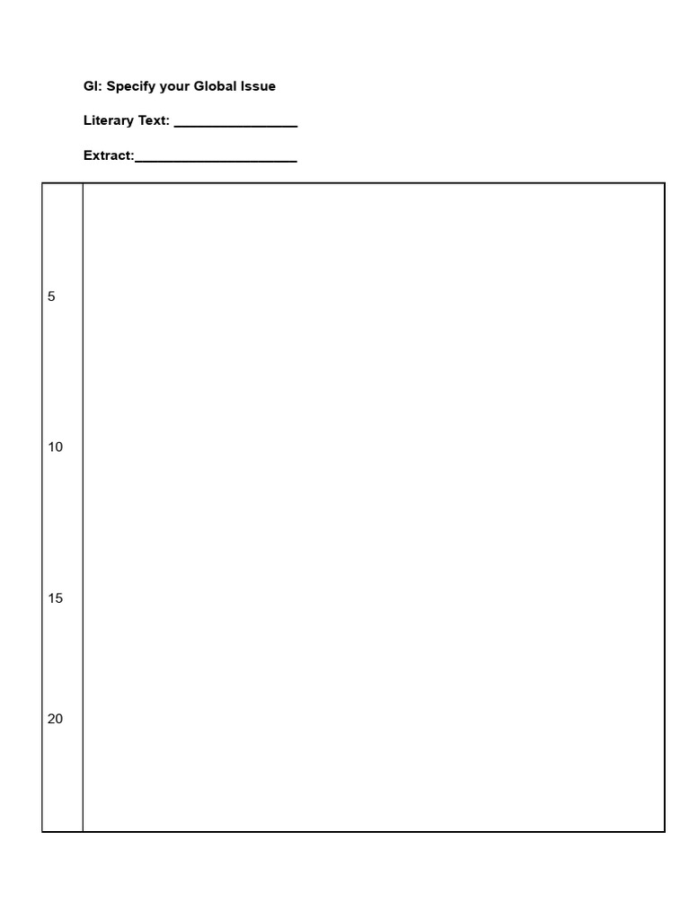 IO Extracts Template | PDF