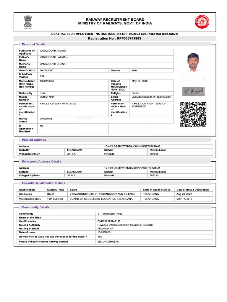 rrb si | PDF
