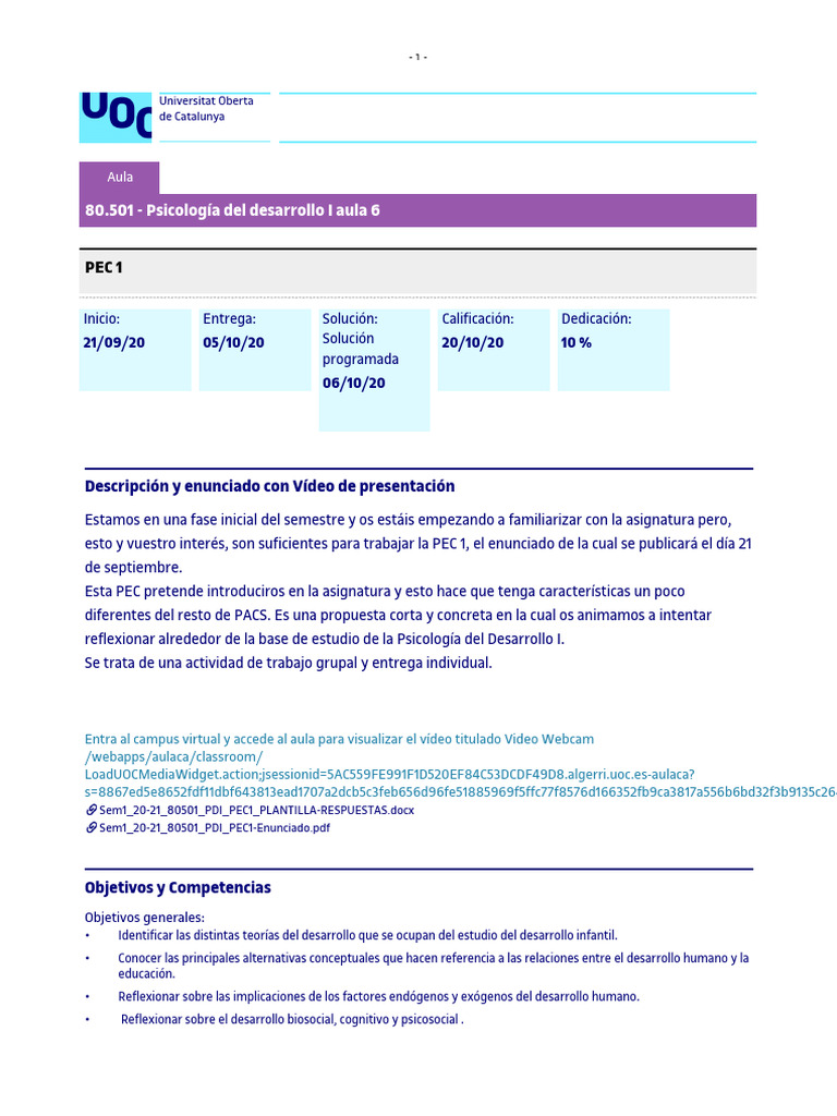80.501 20201 1109214 Pec1 | PDF | Sicología | Aprendizaje