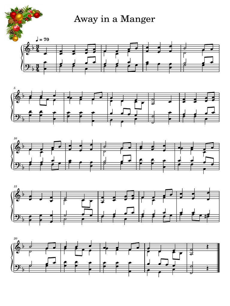 Away in A Manger | PDF