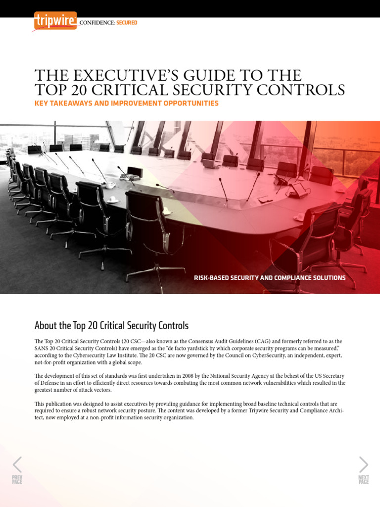 Tripwire Executive's Guide To The Top 20 CSC | PDF | Security ...