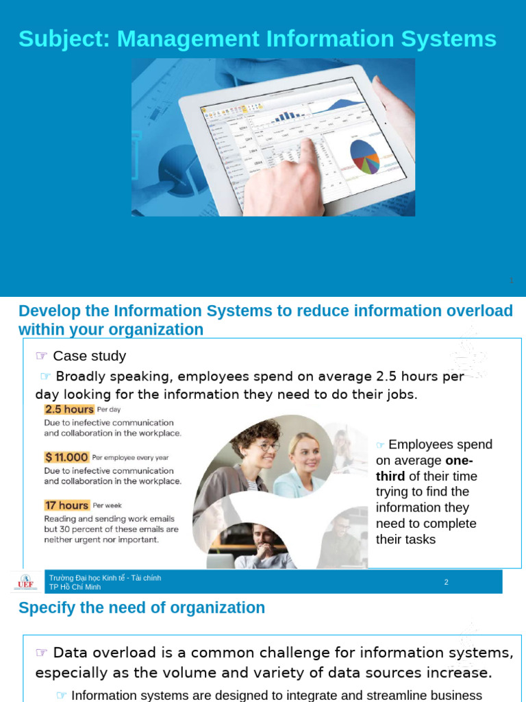 Develop The Information Systems To Reduce Information Overload Within ...