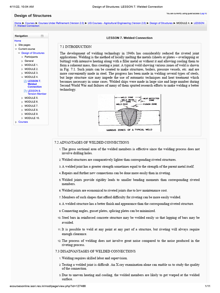 Design of Structures_ LESSON 7. Welded Connection | PDF | Welding ...