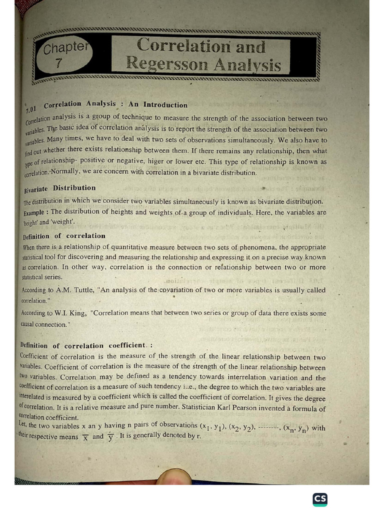 Correlation and Regression | PDF