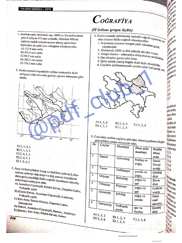 Mir - Az-Cografiya II Qrup Butun Qebullar 2010 2022 PDF Club 1 1 | PDF