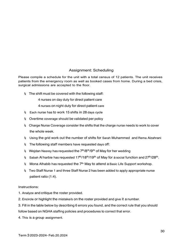 Assignment ( Scheduling) | PDF