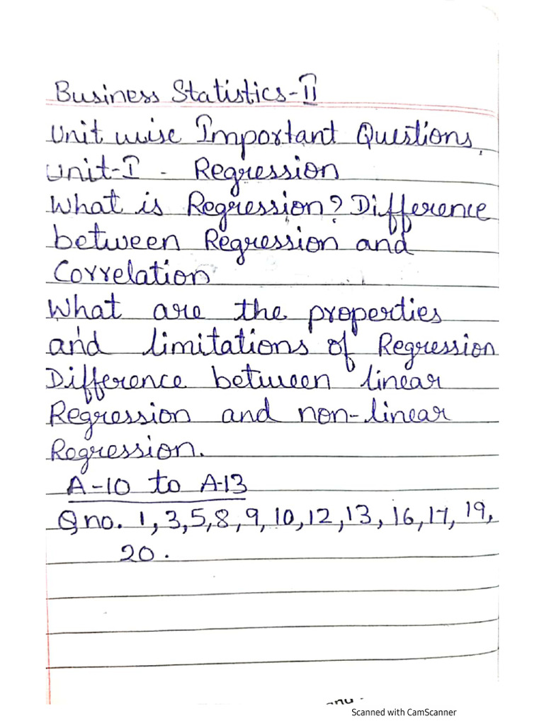 Business Statistics Ii Imp | PDF