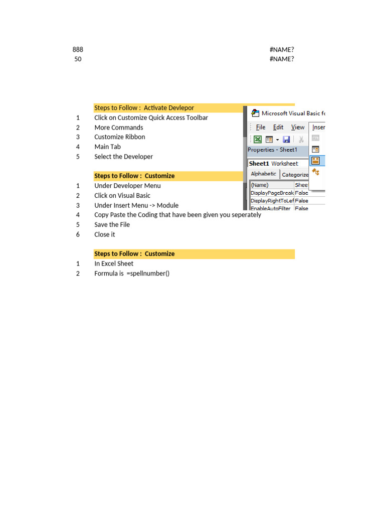 Excel Developer Activation Guide | PDF