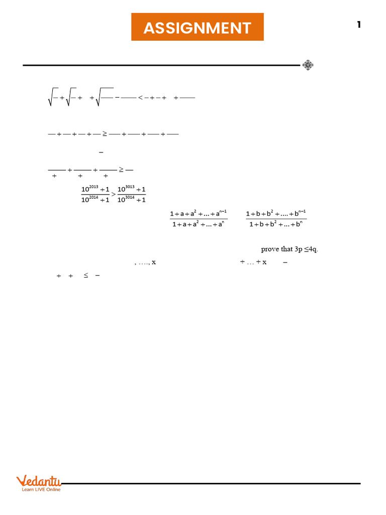 AM GM Inequality Assignment Final | PDF | Mathematical Concepts | Mathematical Logic