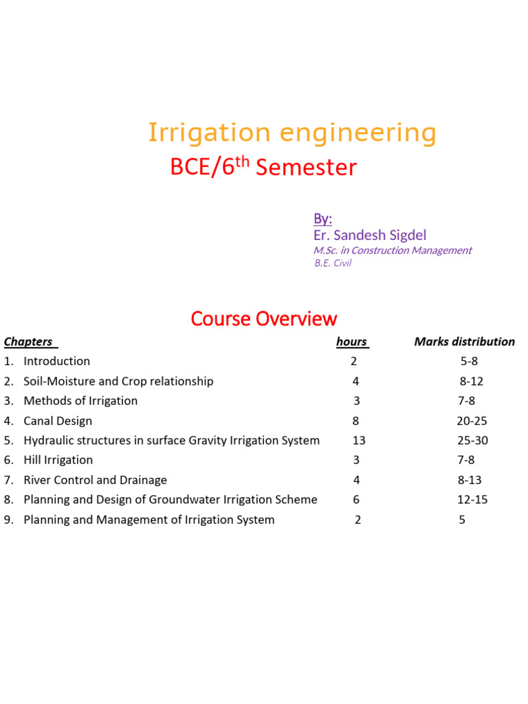 Ch 1- Introduction | PDF | Irrigation | Dam Ch 1- Introduction | PDF | Irrigation | Dam