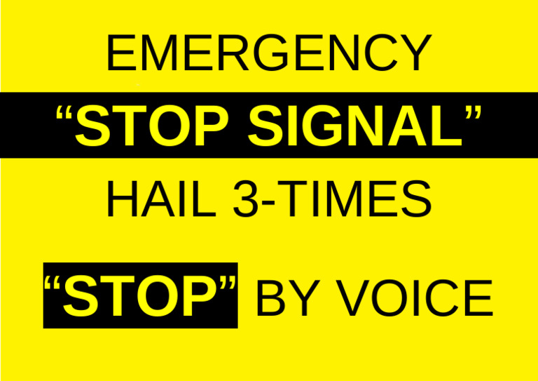 EMERGENCY STOP SIGNAL | PDF