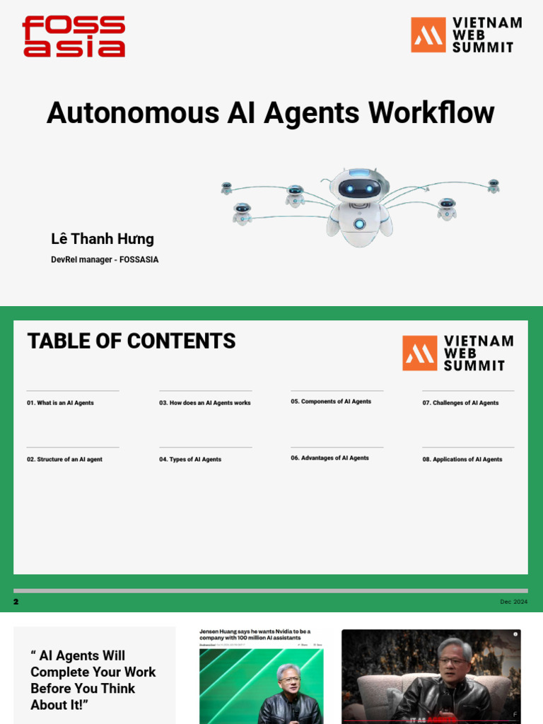 Autonomous AI Agents Workflow | PDF | Artificial Intelligence ...