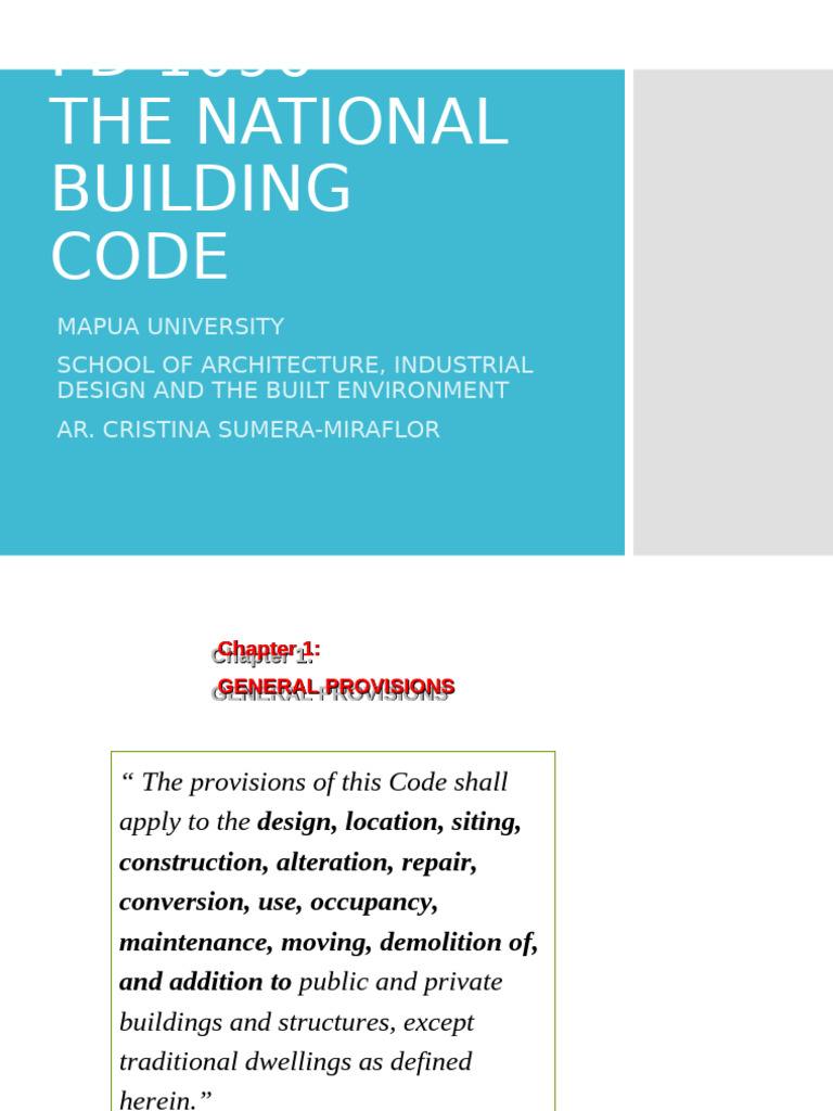 National Building Code March 28, 2023 | PDF | Building Code | Wall