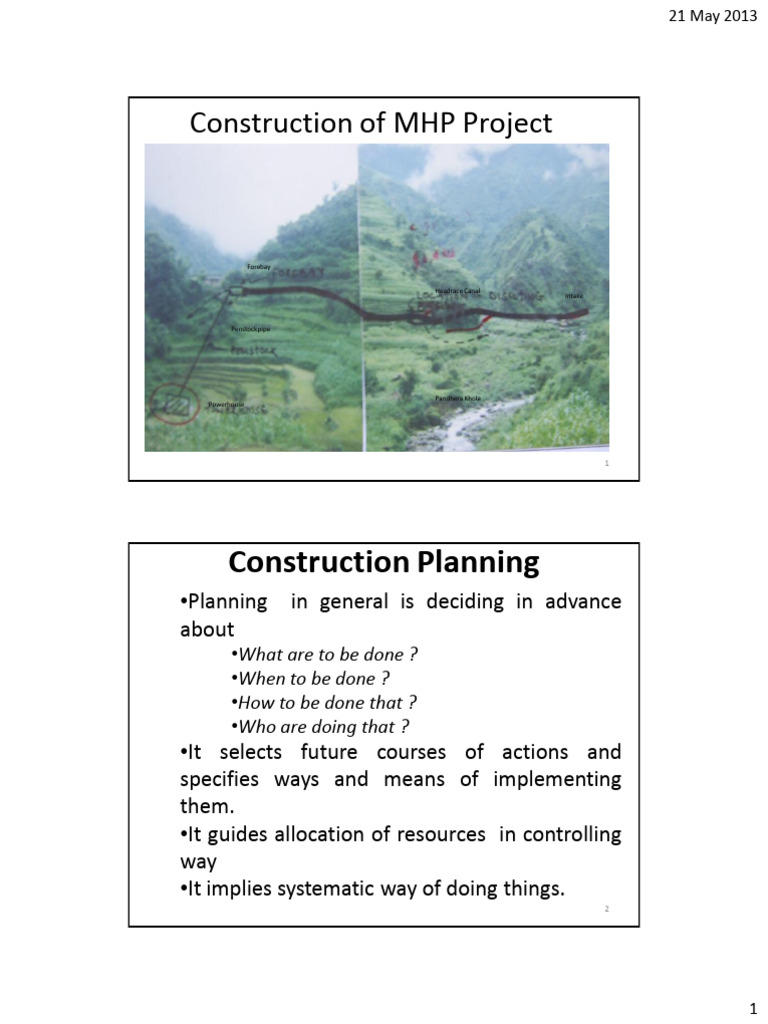 MHP Project - Construction Phase | PDF | Engineering | Electrical Engineering
