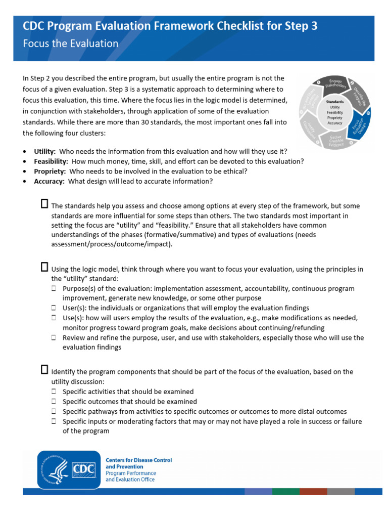Step 3 Checklist Final | PDF | Evaluation | Cognition