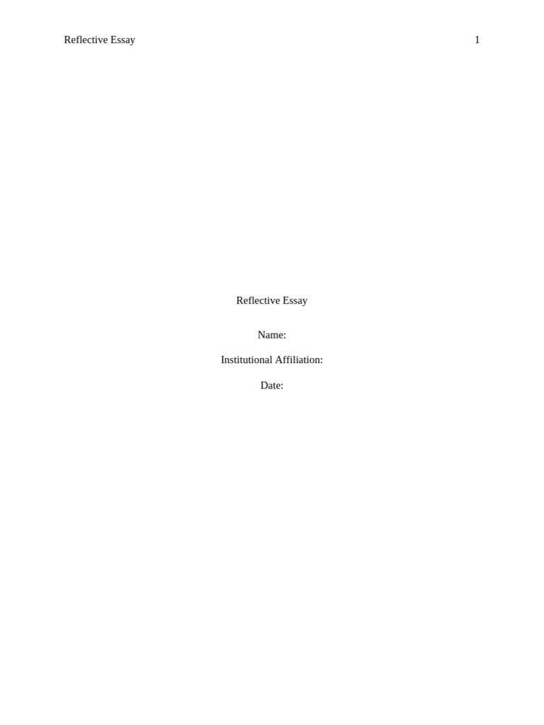 Reflective Essay | PDF | Knowledge | Information Literacy