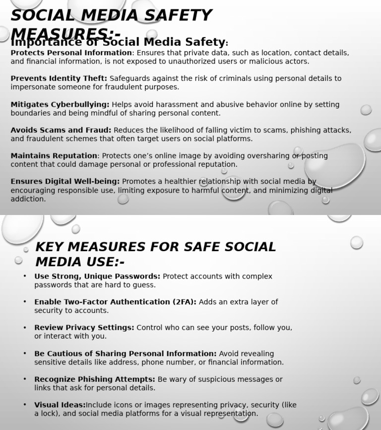 Importance of Social Media Safety:: Protects Personal Information | PDF