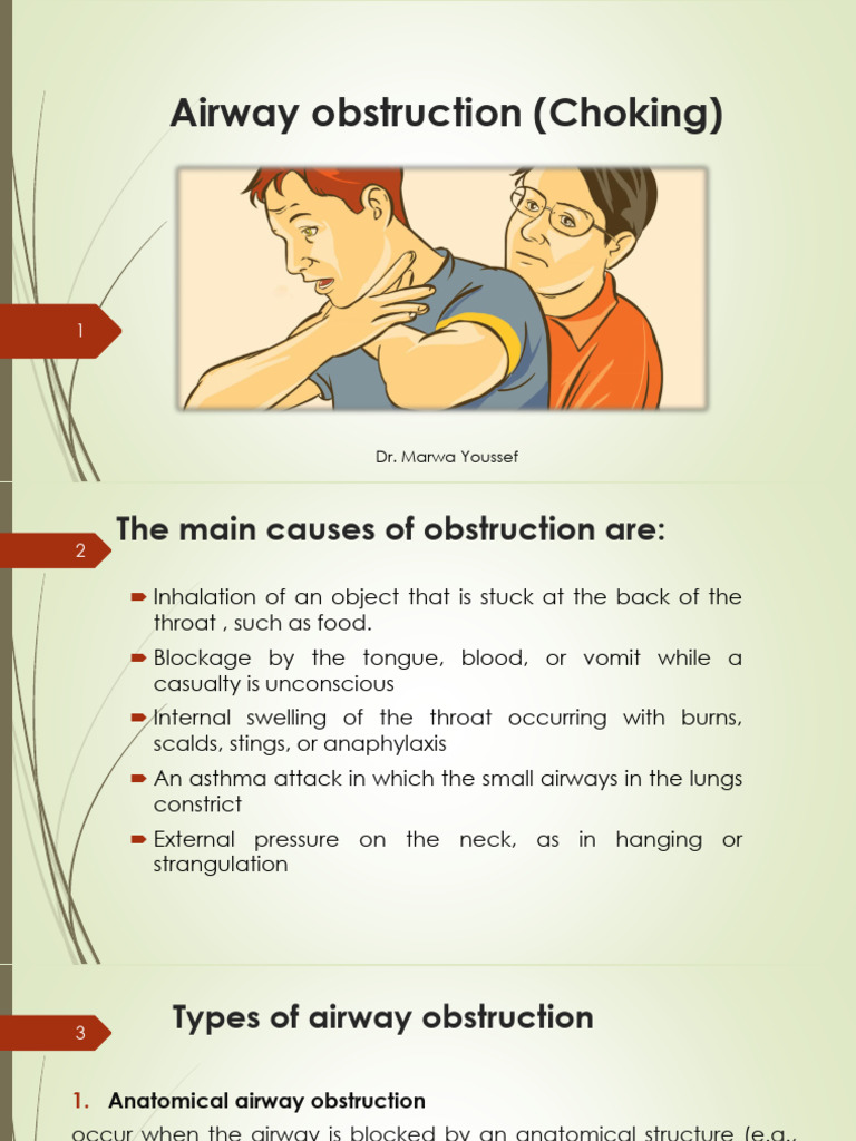 Lec. 2 - Air-Way Obstruction-2022-1 | PDF | Cardiopulmonary ...