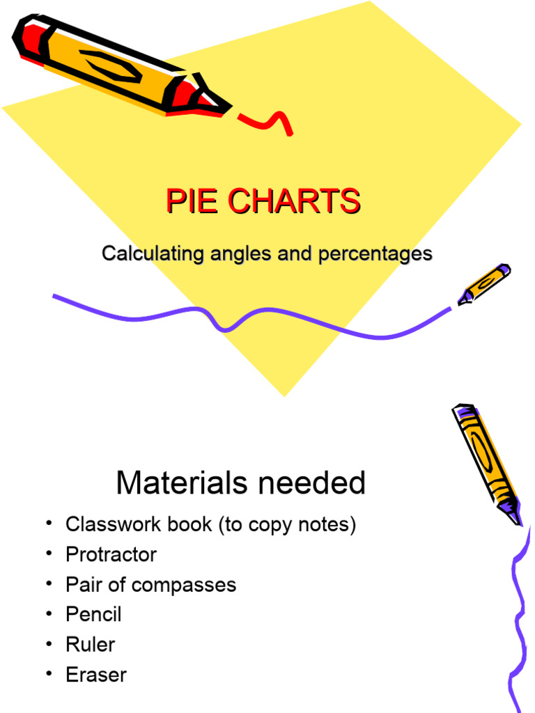 Pie Chart Angle and Percentage Guide | PDF
