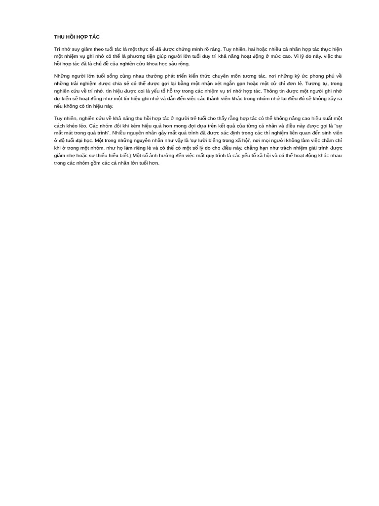 Thu H I H P Tác | PDF