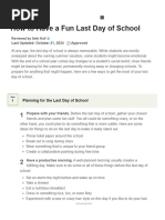 My Ideal School Day Project | PDF | Language Arts & Discipline
