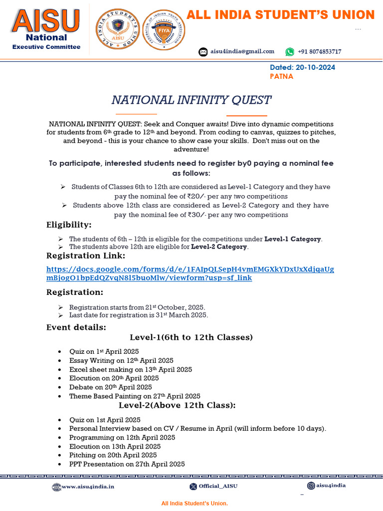 National Infinity Quest-1 | PDF | Environmental Protection