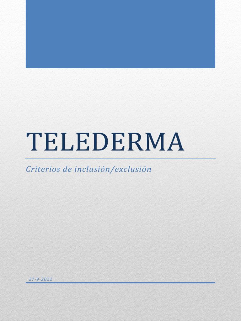 Tele Derma | PDF