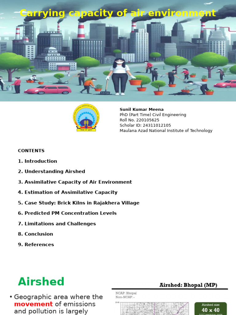 Air Environment Assimilative Capacity Analysis | PDF | Human Impact On ...