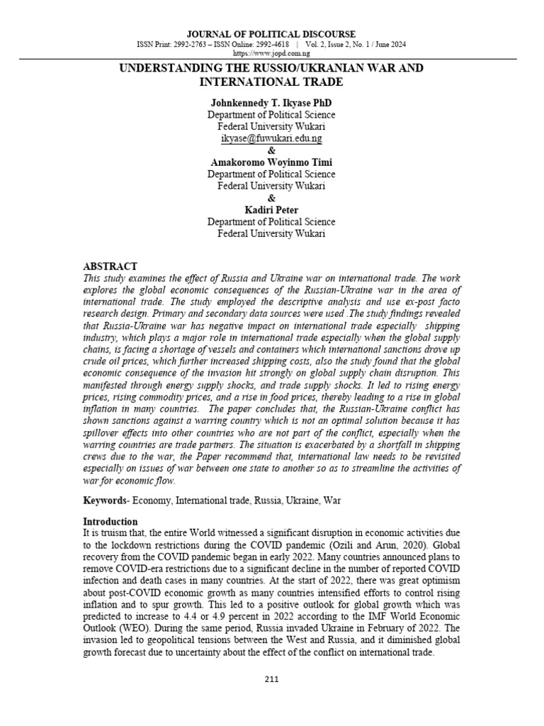 288 | PDF | Ukraine | Russia–Ukraine Relations