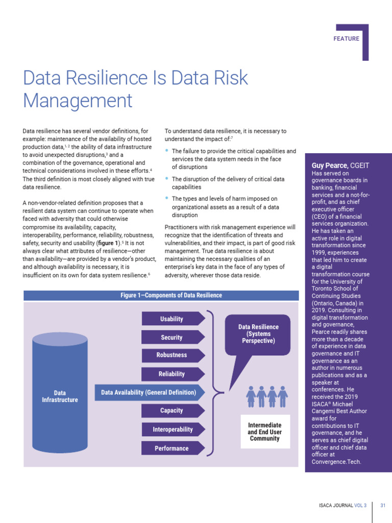 Data Resilience Is Data Risk-Management | PDF | Risk Management | Risk