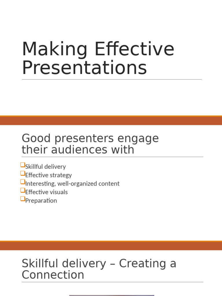 Presentation Skills | PDF