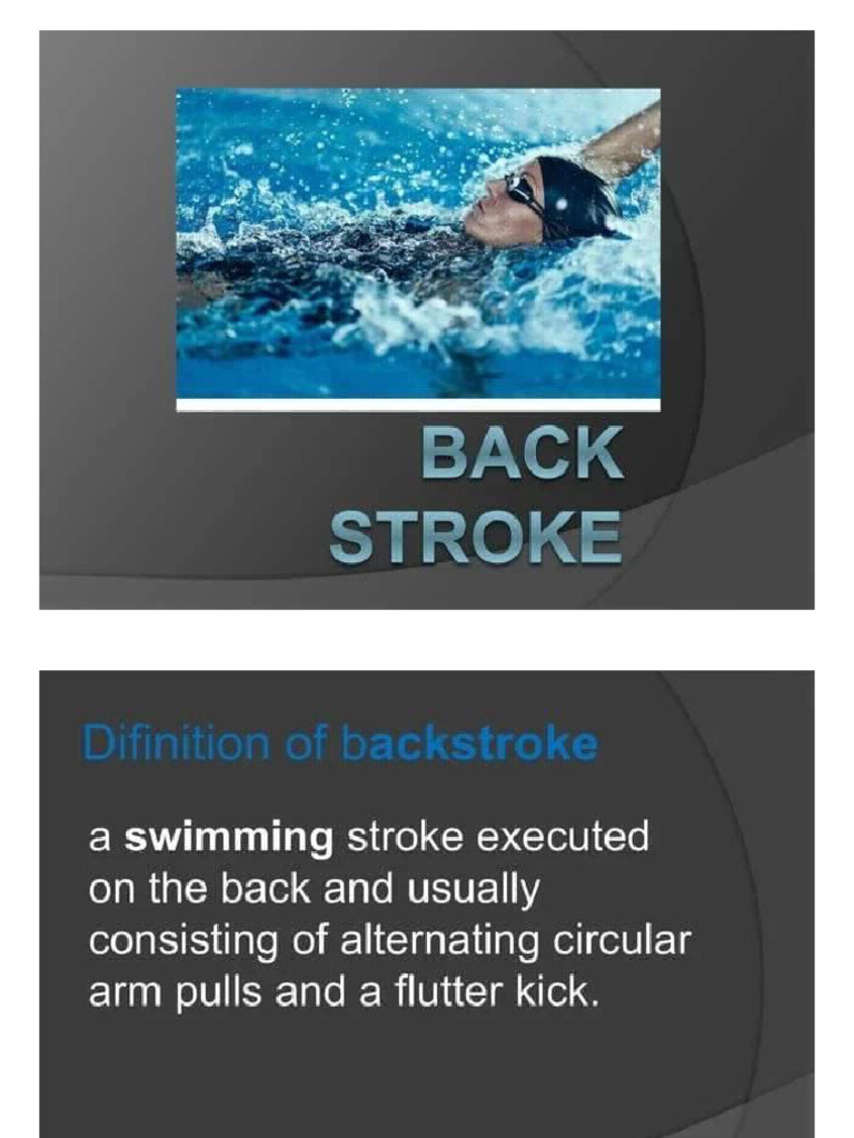 Back Stroke 11 | PDF