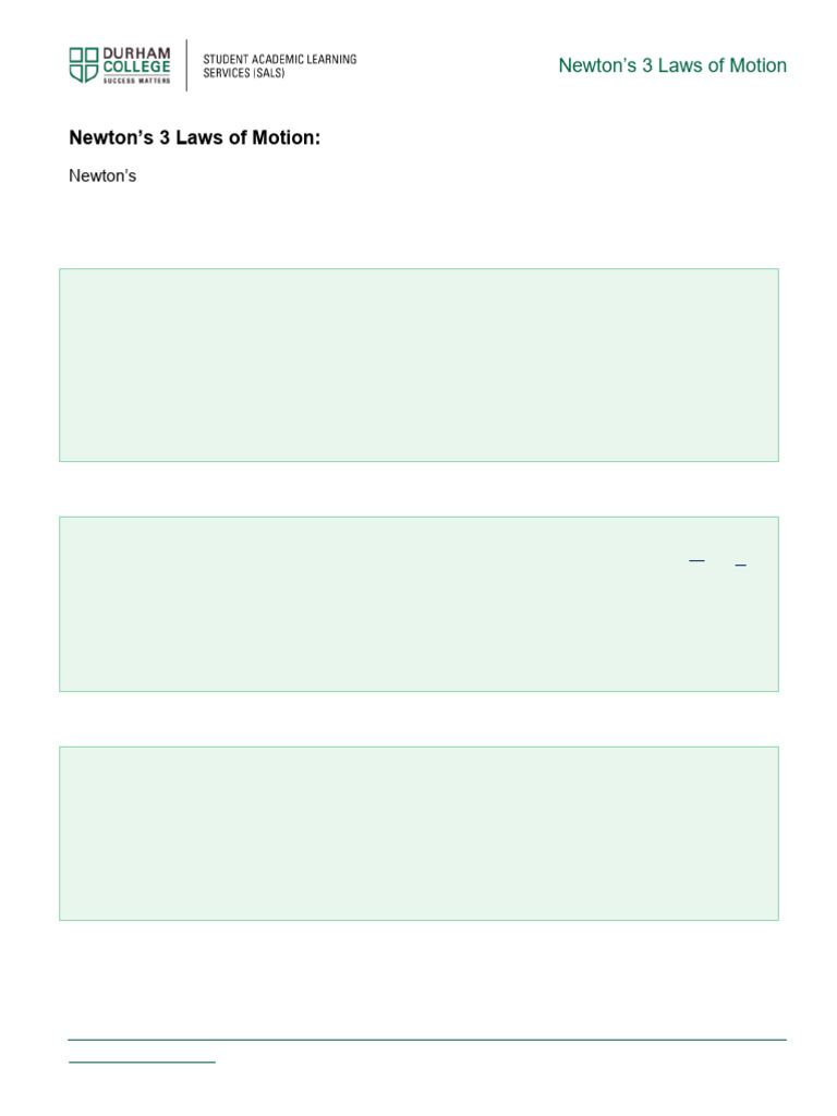 Newtons-3-Laws-of-Motion | PDF