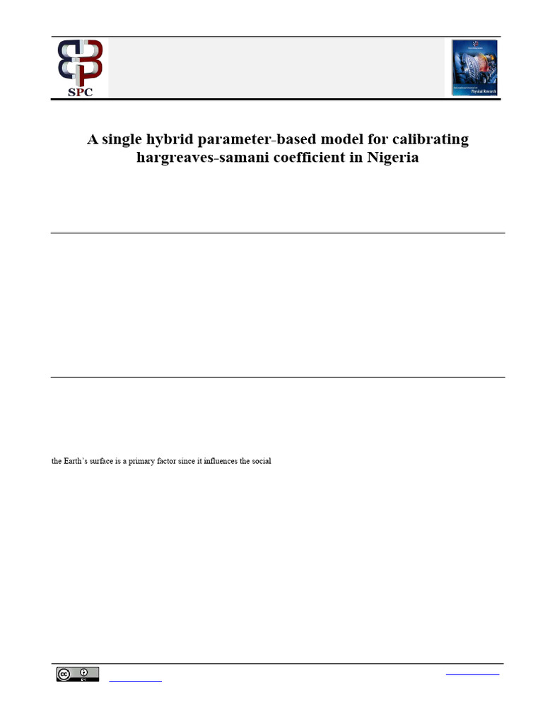 A_single_hybrid_parameter_based_model_fo | PDF | Solar Energy | Tropics