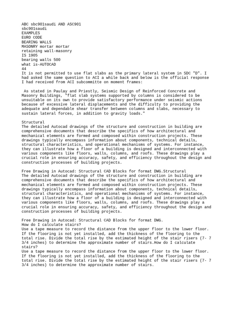 A3-struc-dwg-ABC | PDF | Stairs | Auto Cad