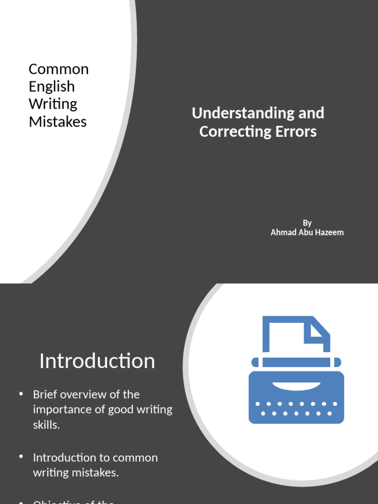 Common Writing Mistakes | PDF | Verb | Linguistics