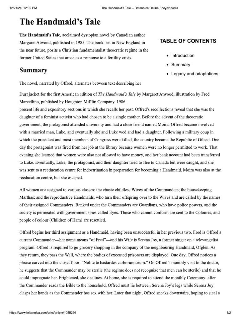 Handmaids Tale | PDF