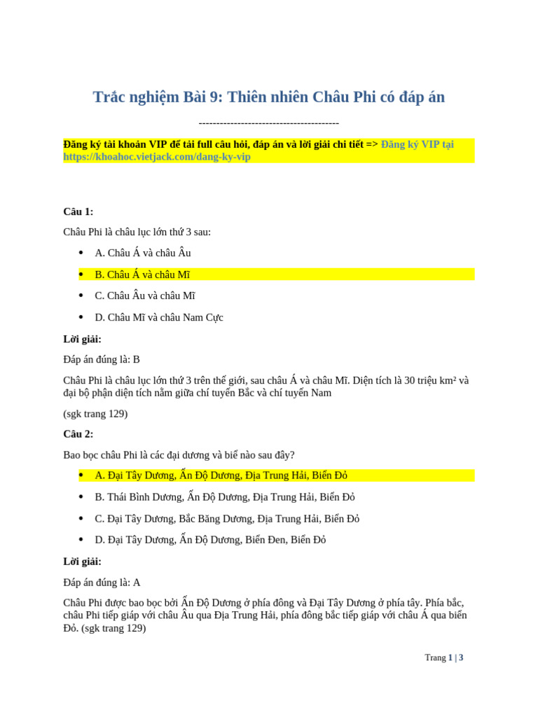 trac-nghiem-bai-9-thien-nhien-chau-phi-co-dap-an_2024_12_13 | PDF