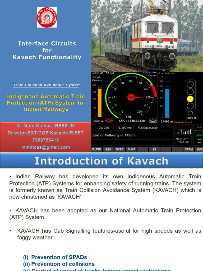 KAVACH: Indian Railways Collision Avoidance | PDF | Relay | Rail Transport