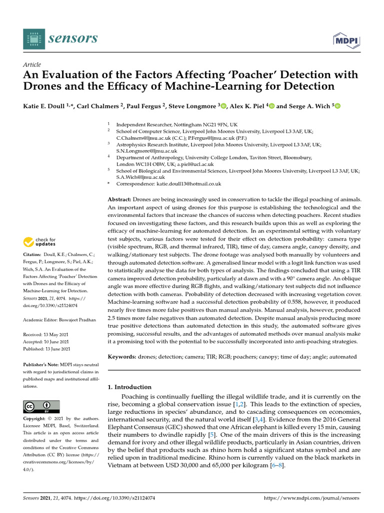 Sensors 21 04074 v2 | PDF | Akaike Information Criterion