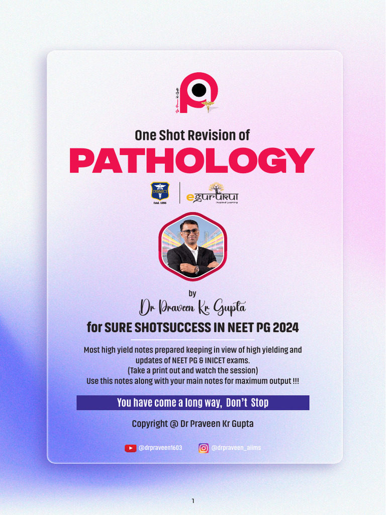 One Shot # Dr. Praveen Kr. Gupta | PDF | Medicine | Higher Education