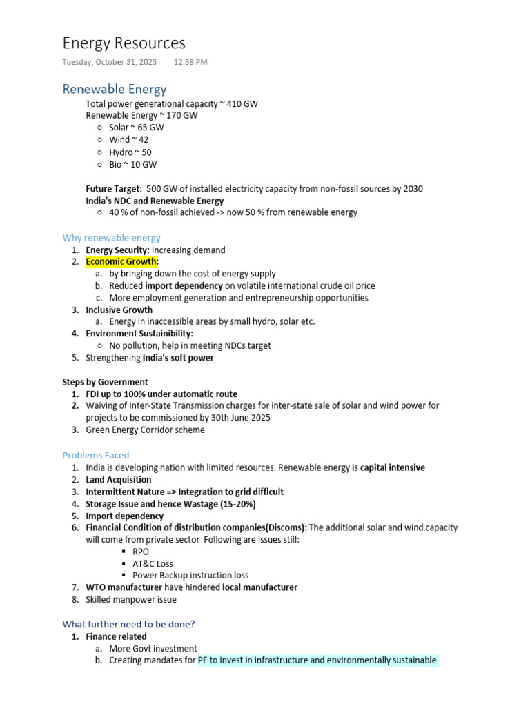 Energy Resources | PDF | Biofuel | Solar Power