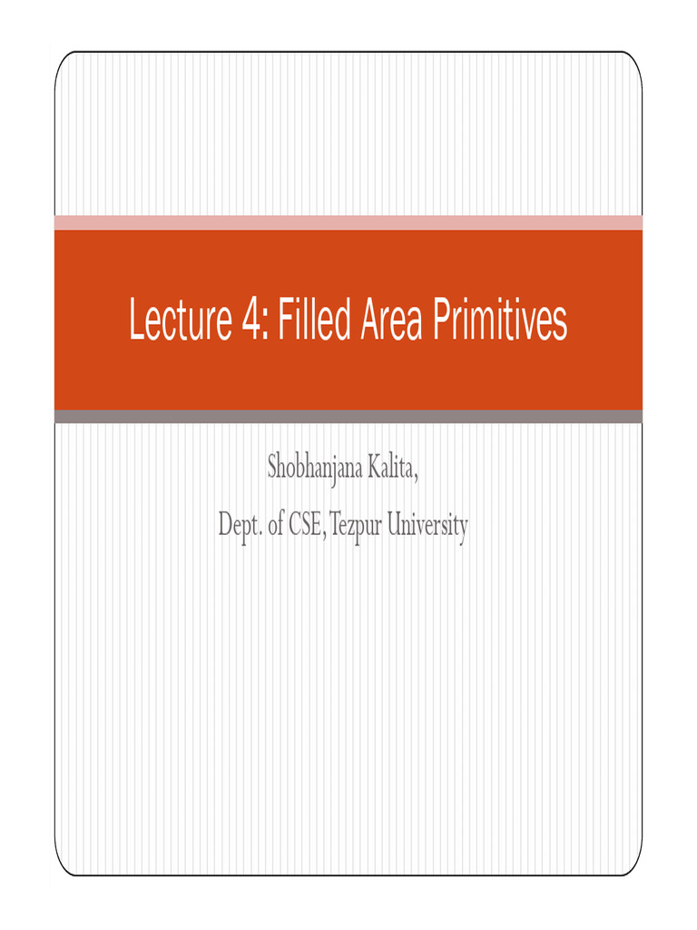 Fill Area Primitives To Character Generation' | PDF | Typefaces ...