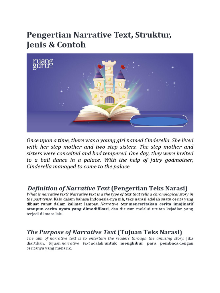 Pengertian Narrative Text 3 PDF | PDF