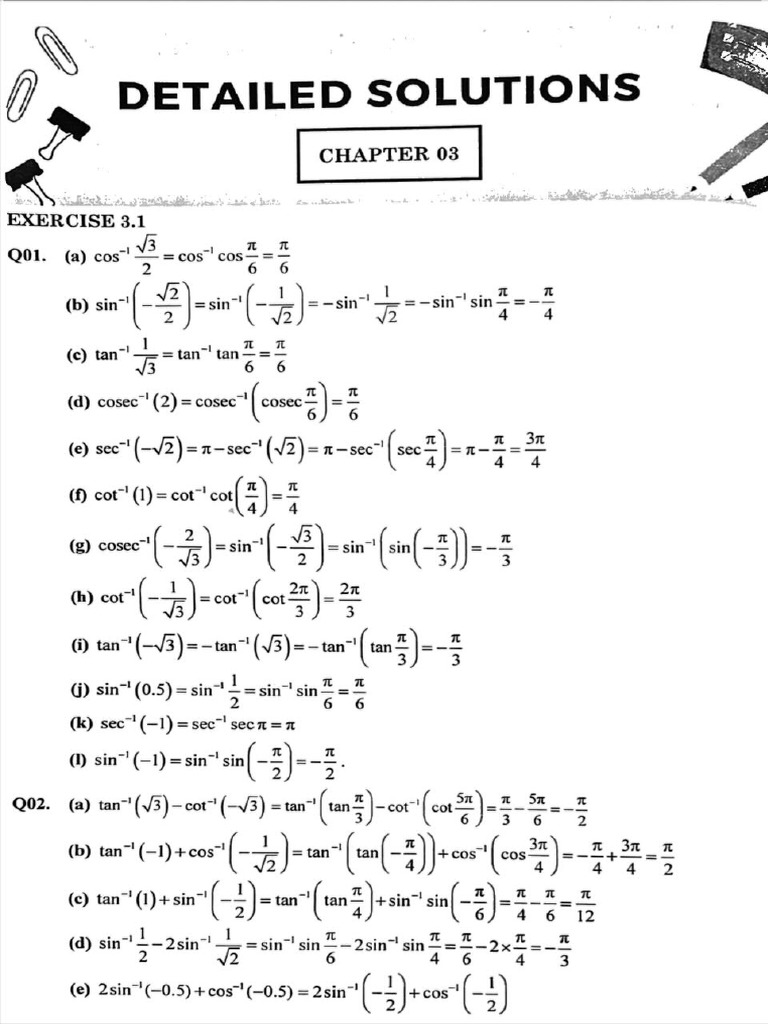 Solutions Chapter Itf | PDF