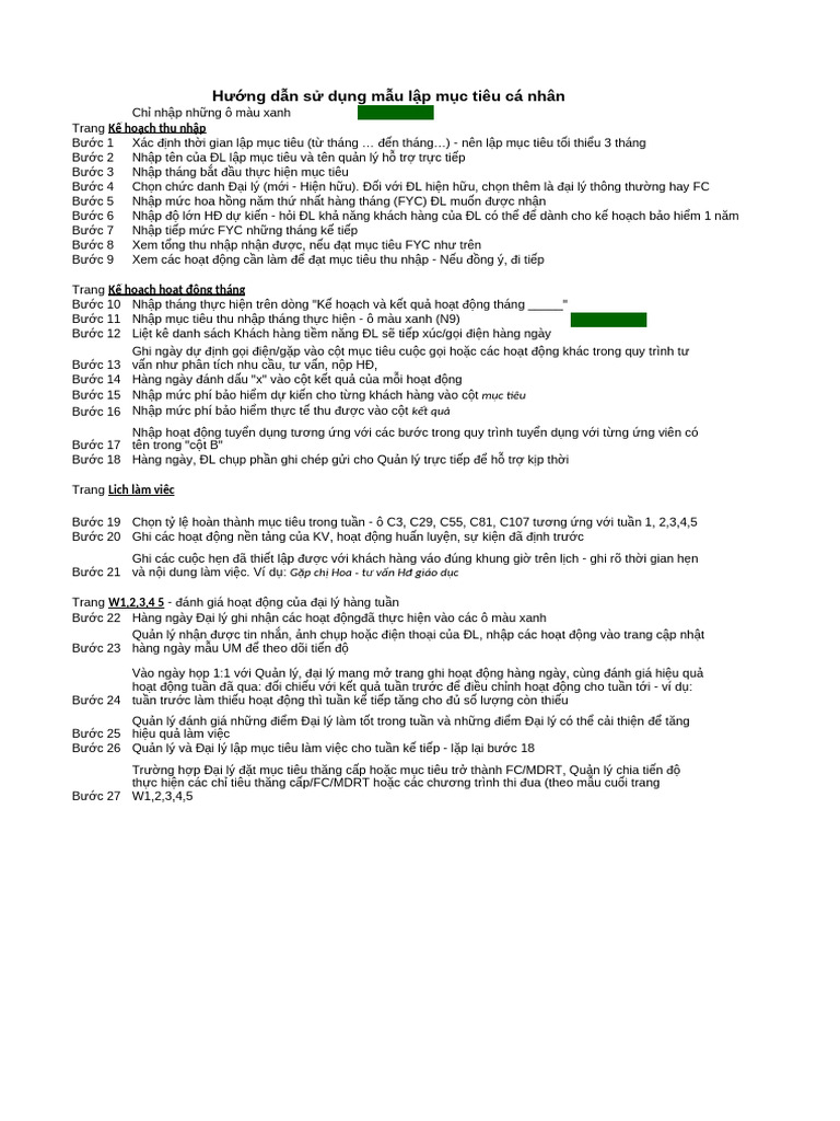 Bản Sao Bản Sao 1 SOP - 2020 - Hoach Dinh Thu Nhaphoat Dong Cho DL1 | PDF