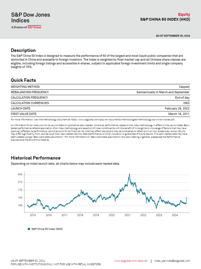 fs-sp-china-50-index-hkd | PDF | Investing | Investment Fund