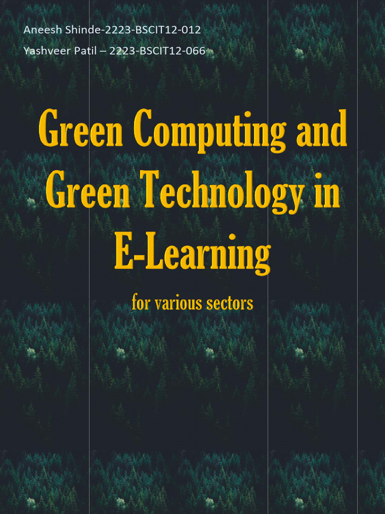 Cover Page Green It | PDF