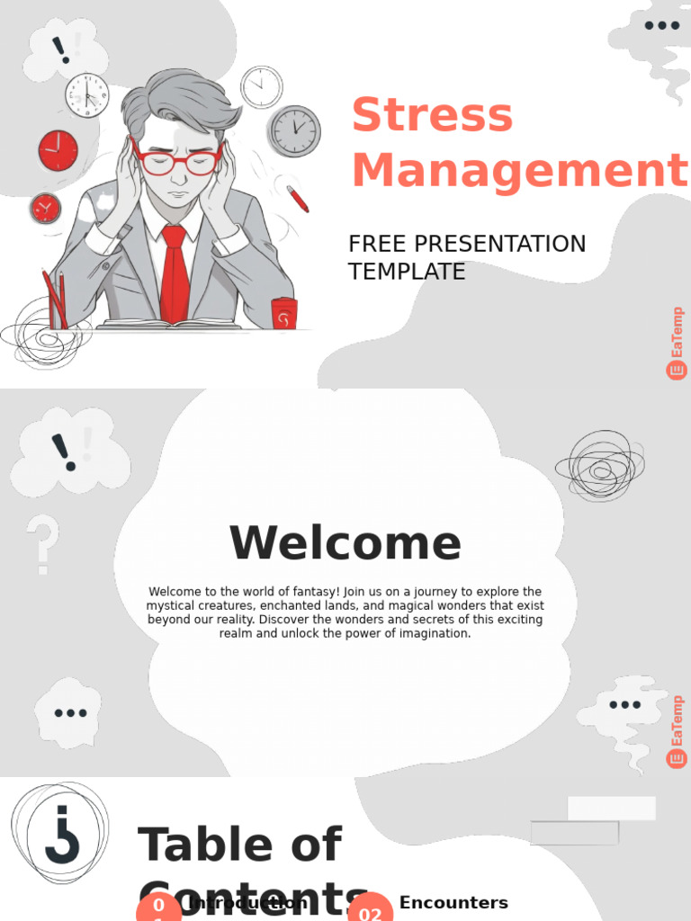 Free Stress Management Template | PDF | Fantasy | Elves